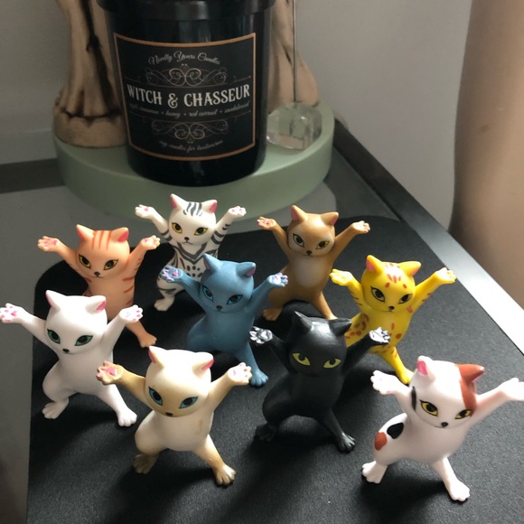 Accents | Fabulous Dancing Cat Stand In White New | Poshmark
